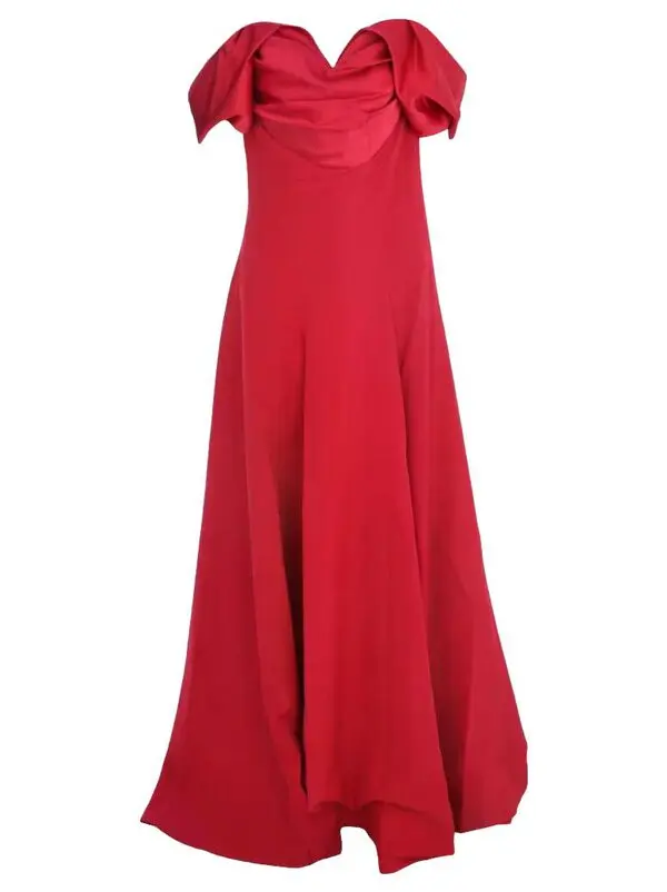RHEA COSTA Kylie Maxi Dress - Red