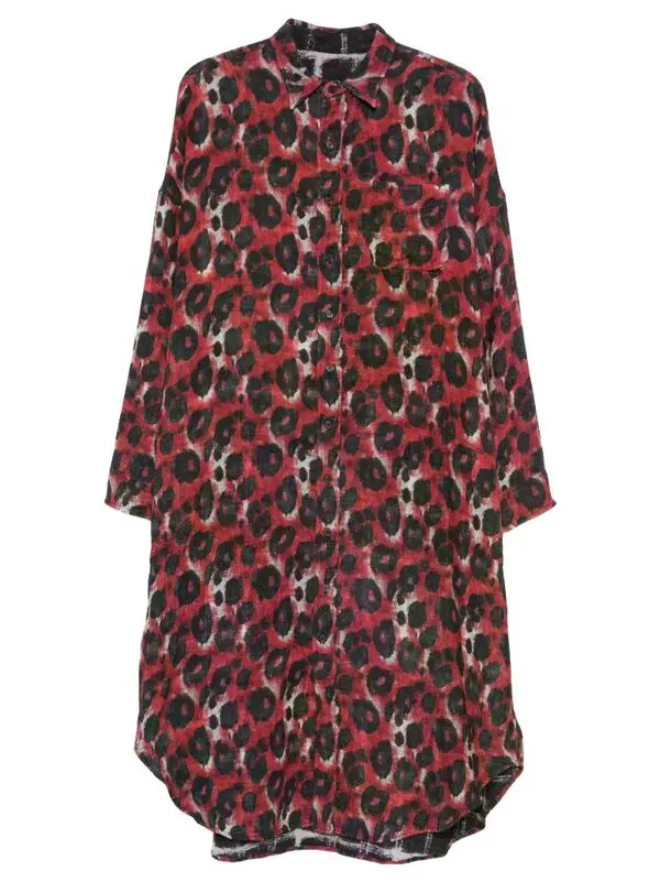 R13 Printed Reversible Dress - Red