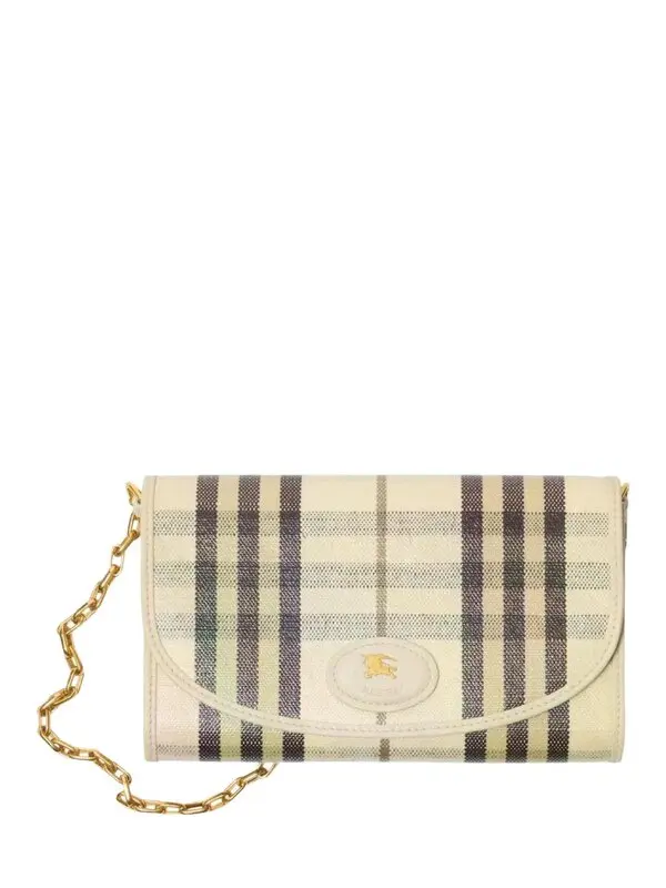 Burberry Check Pattern Mini Bag - Neutrals
