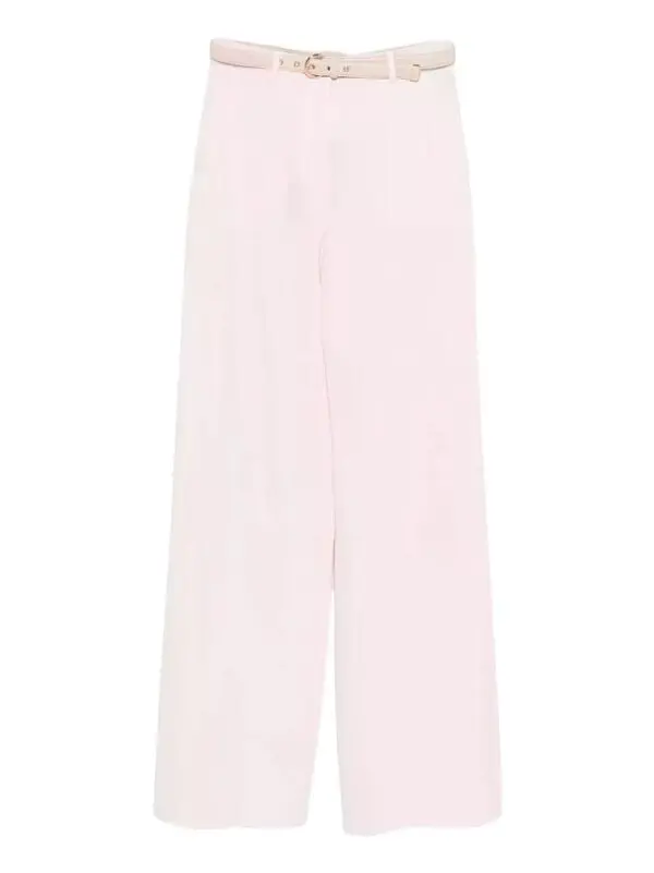 Max Mara Mstamico Belted Trousers - Neutrals