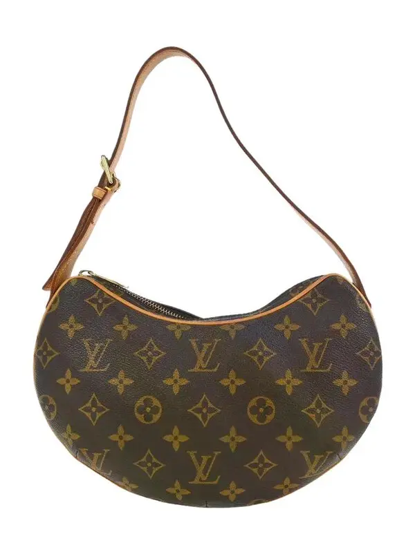 LOUIS VUITTON 2003 Pm Croissant Monogram Tote Bag - Brown
