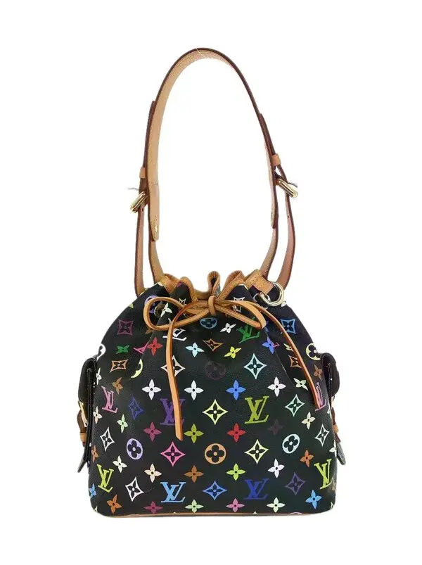 LOUIS VUITTON X Takashi Murakami 2006 Petite Noe Monogram Multicolour Tote Bag - Black