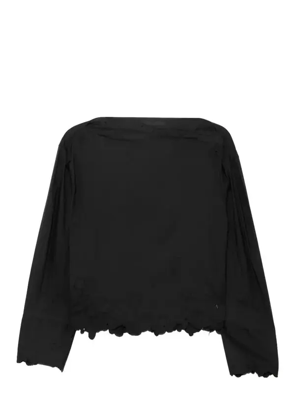 JNBY Floral-embroidered Blouse - Black