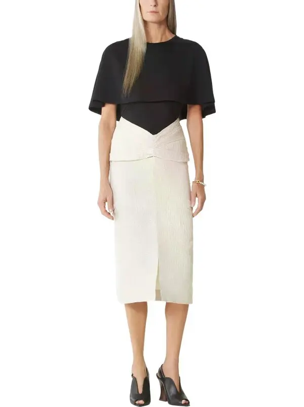 LANVIN Cape-effect T-shirt - Black