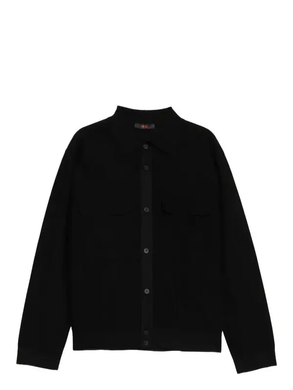 CROQUIS Lapel Pocket Shirt - Black