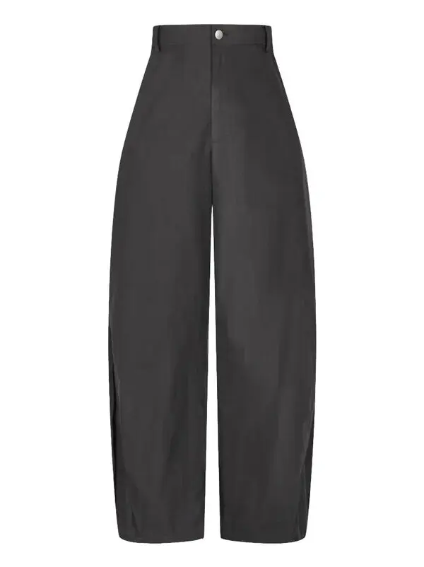 CROQUIS Tapered Drawstring Trousers - Black