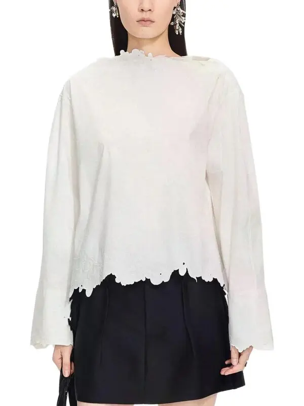 JNBY Floral-embroidered Blouse - White