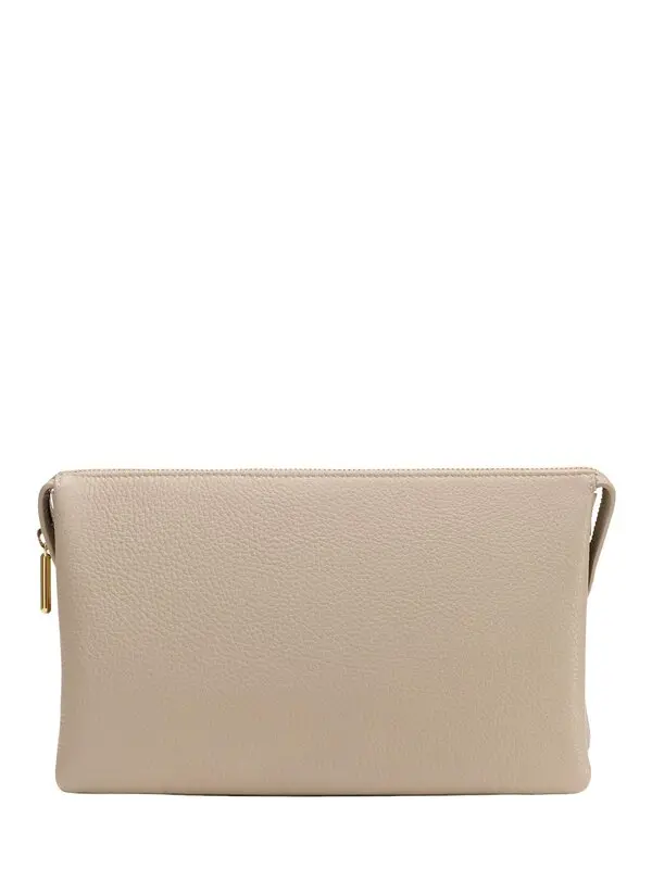 Cuyana Clutch - Stone/cappuccino