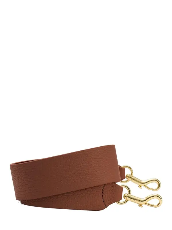 Cuyana Shoulder Luggage Strap - Dark Chestnut
