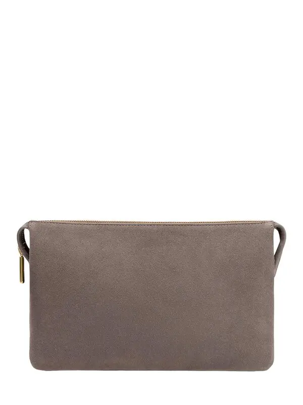Cuyana Tria Clutch Bag - Clay/cherry