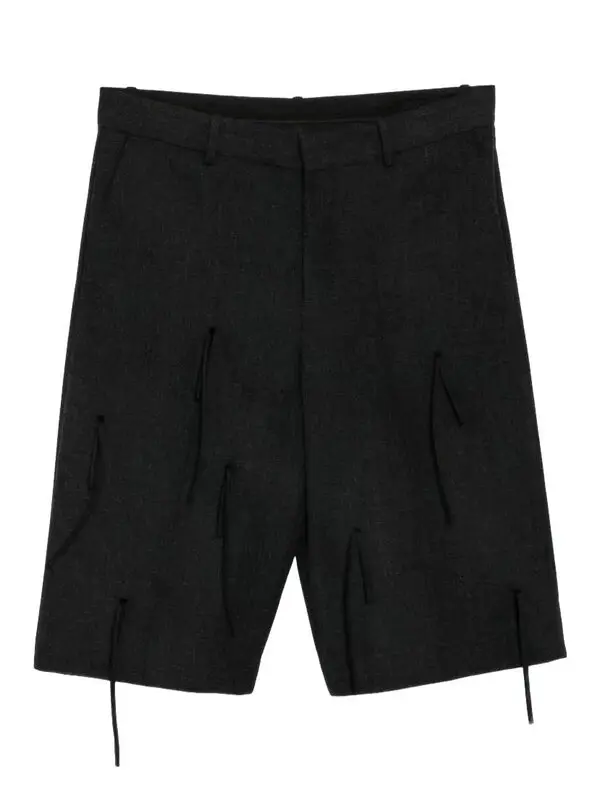 JNBY A-line Fringe Shorts - Grey