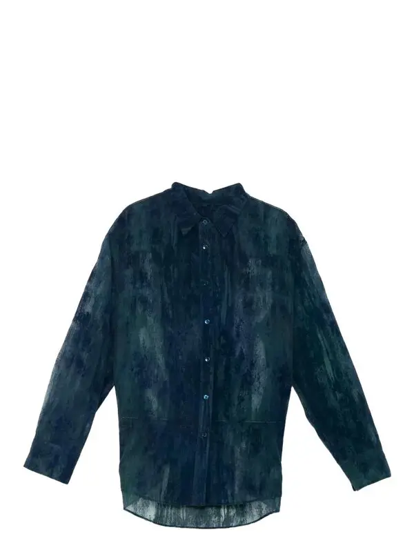 JNBY Oversized See-through Shirt - Blue