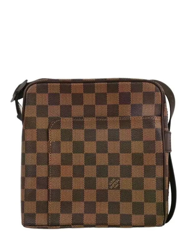 LOUIS VUITTON 2004 Pm Olav Damier Ebene Shoulder Bag - Brown