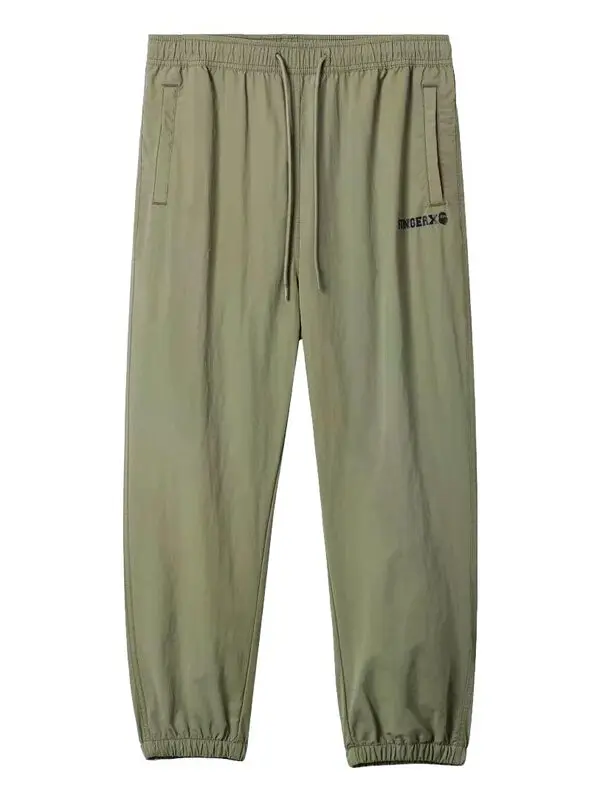 FINGERCROXX Drawstring Logo-detail Track Pants - Green