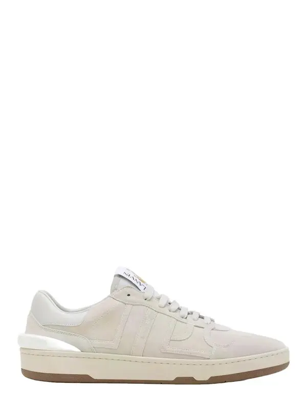 LANVIN Clay Logo-appliqué Sneakers - Neutrals