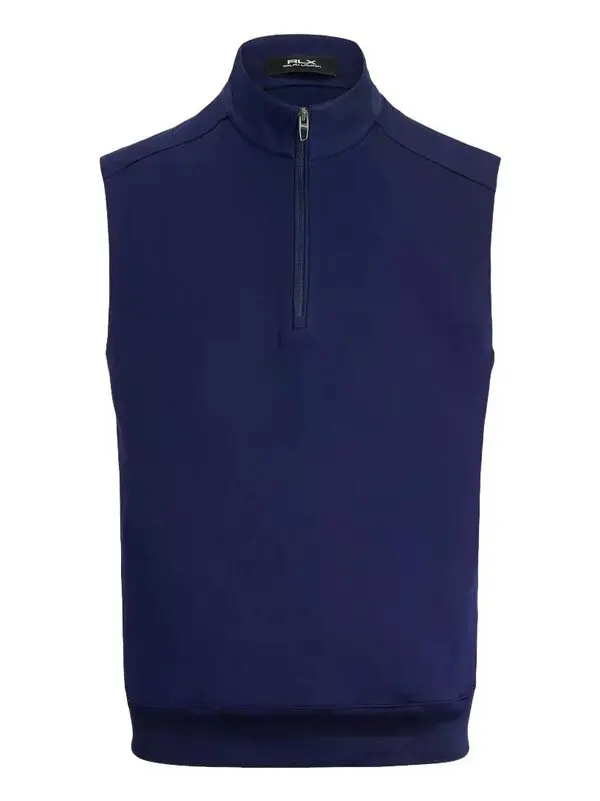 Rlx Ralph Lauren Half-zip Vest - Blue