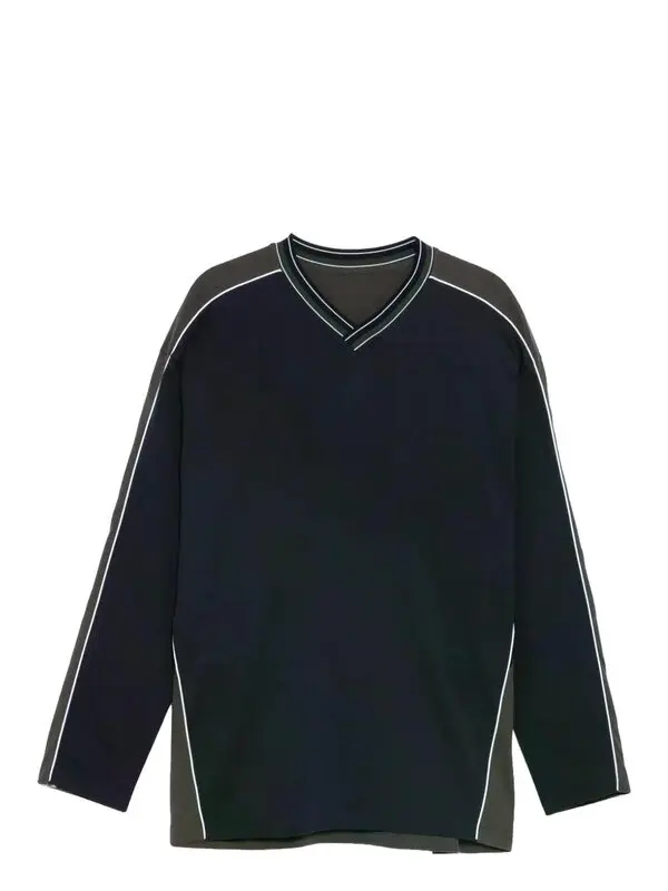 CROQUIS Loose Long-sleeved T-shirt - Blue