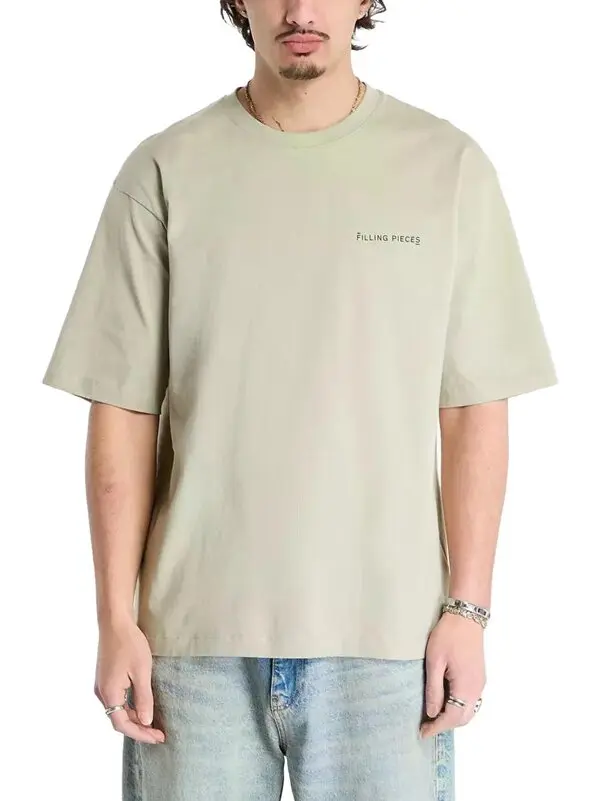 Filling Pieces Logo-print Short-sleeve T-shirt - Green