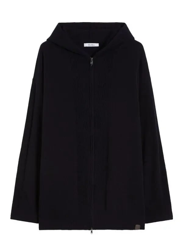Max Mara Cashmere Hooded Cardigan - Ultramarine