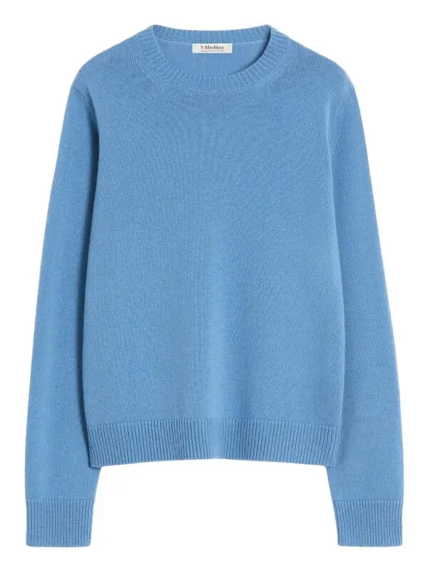 Max Mara Wool And Cashmere Sweater With Patch Detail - Avio