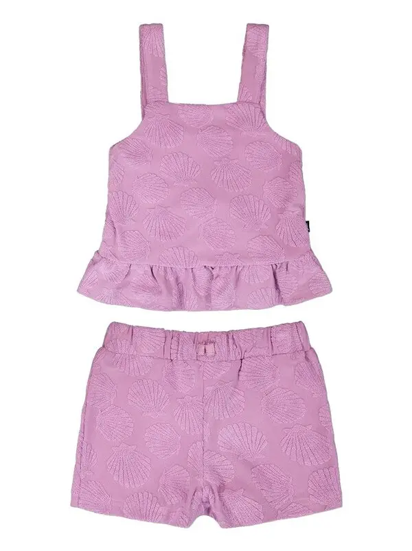 DEUX PAR DEUX Sleeveless Tank Top And Shorts Set - Lilac