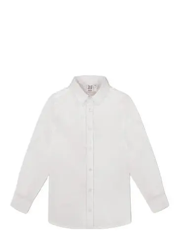 DEUX PAR DEUX Button Down Long Sleeve Shirt - White