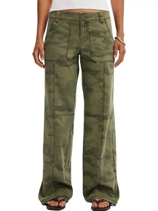 COTTON ON Lexi Low Rise Utility Pant - Camo