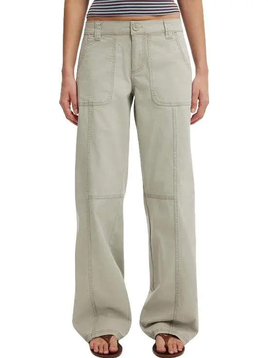 COTTON ON Lexi Low Rise Utility Pant - Frosted Slate