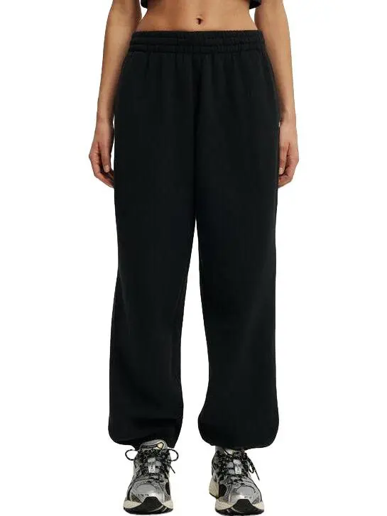 Cotton:on Active Plush Boyfriend Jogger - Black