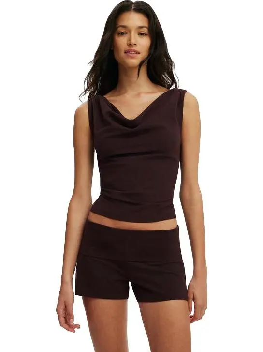 Cotton:on Dreamy Soft Tank - Chocolate Plum