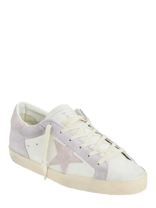 GOLDEN GOOSE Super-star Low-top Sneaker - White/lilac/light Rose