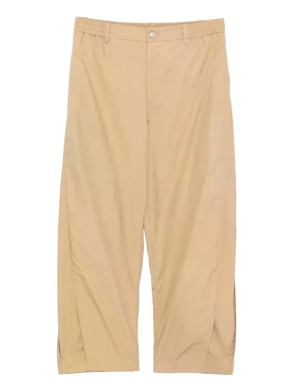 CROQUIS Tapered Drawstring Trousers - Neutrals