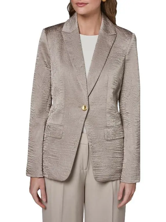 Donna Karan New York Textured One-button Blazer - Turin