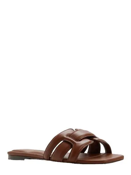 Aldo Elenaria Slide Sandal - Medium Brown