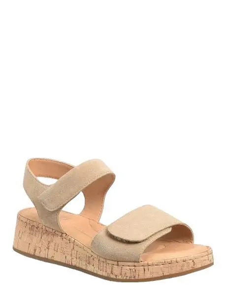 BØRN Cabanas Platform Sandal - Taupe Suede