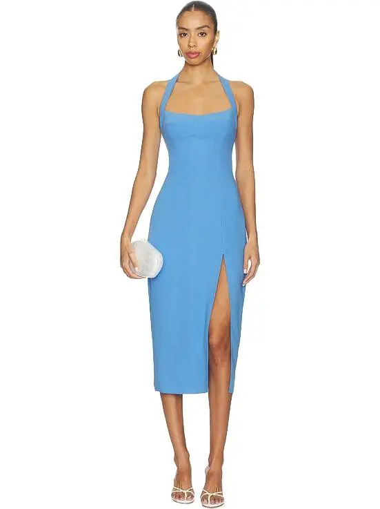 Amanda Uprichard Antonella Midi Dress - Atlantic