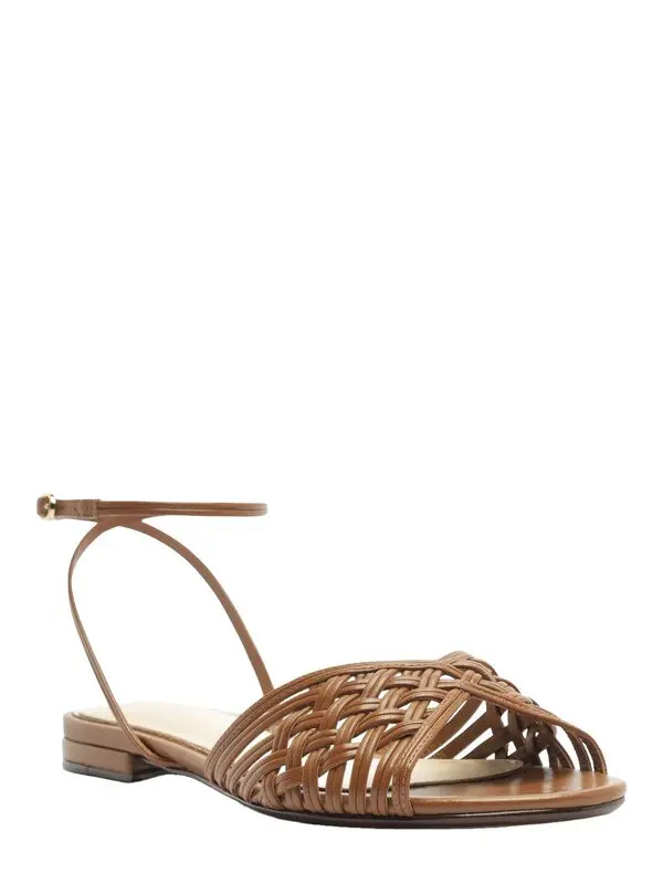 ALEXANDRE BIRMAN Lilian Woven Flat Sandal - Espresso