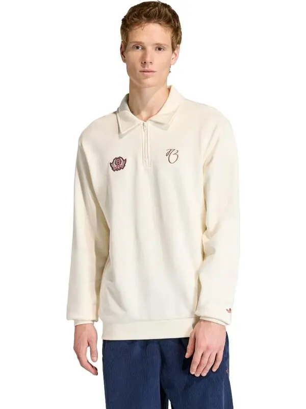 Adidas Jude Bellingham Loose Half Zip Sweater - Off White