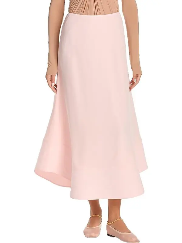 Stella McCartney Silk Midi Skirt - Ballet Pink