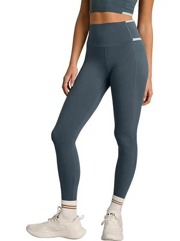 RHONE Instinct Contrast Leggings - Blue Granite