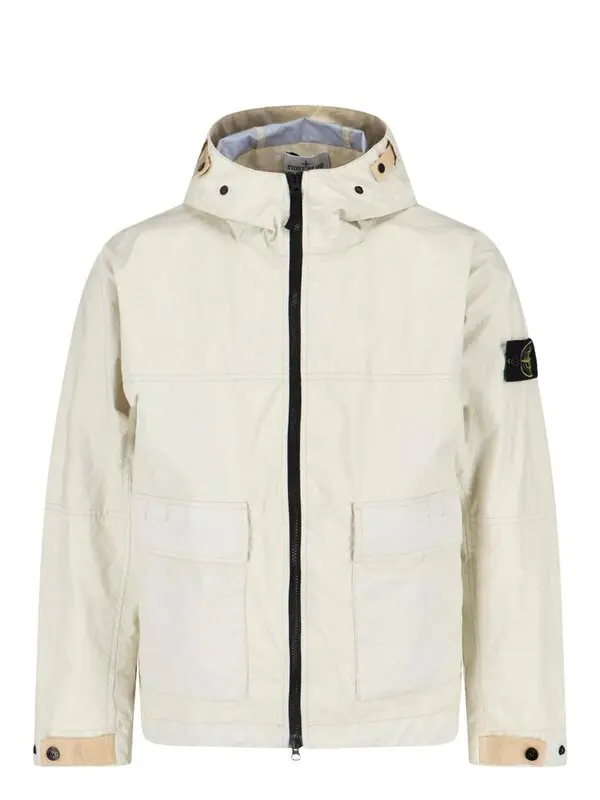 Stone Island Technical Fabric Jacket - Cream
