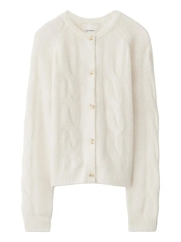 LISA YANG The Gwyneth Cardigan - Cream