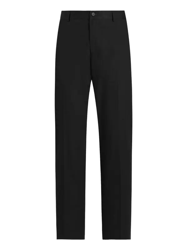 Dolce & Gabbana Cotton Gabardine Trousers - Black