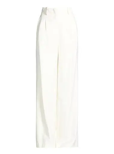 Peserico Wide-leg Virgin Wool Pants - White