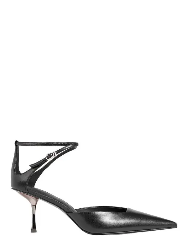 Cult Gaia Valeze Leather Pumps - Black
