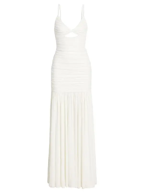 Retrofete Bristol Cutout Maxi Dress - White