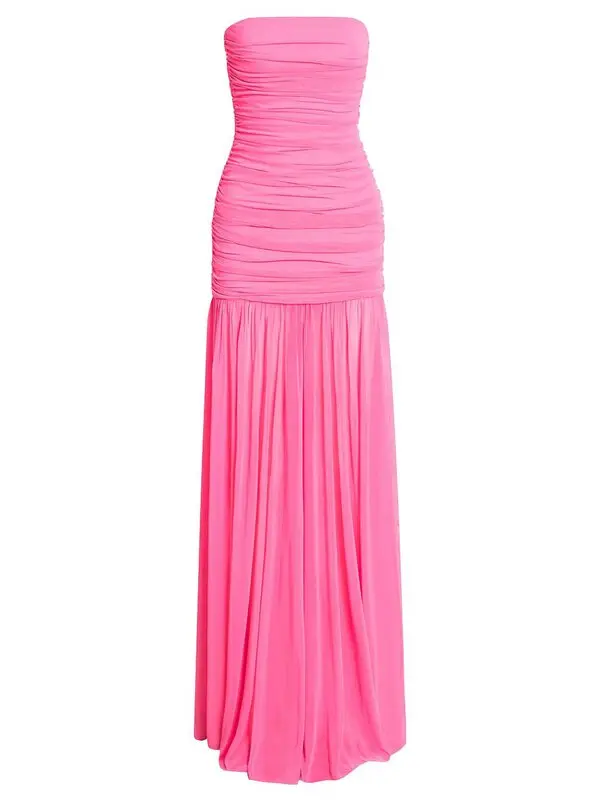 Retrofete Adele Strapless Maxi Dress - Pink