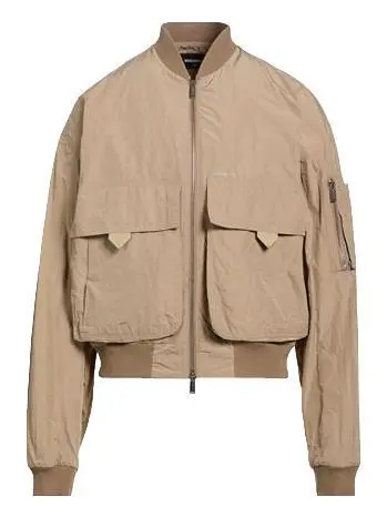 Dsquared2 Bomber Jacket With Logo - Beige