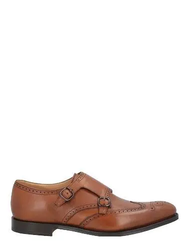 Church's Tan Leather Monk Strap Loafers - Brown