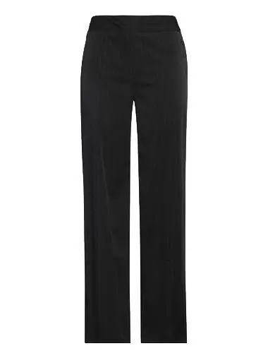 ALESSIA SANTI Wide-leg Pinstriped Pants - Black